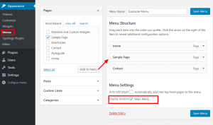 Navigation (menu setup) - Typology WordPress Theme Documentation - Meks