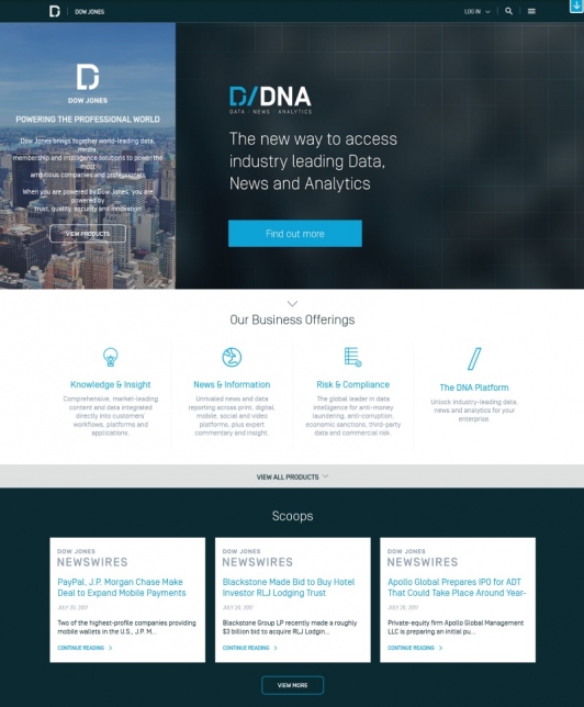 Showcase: WordPress business website examples - Meks