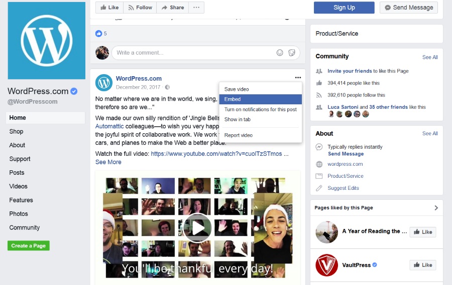 How to embed Facebook video in WordPress - Meks
