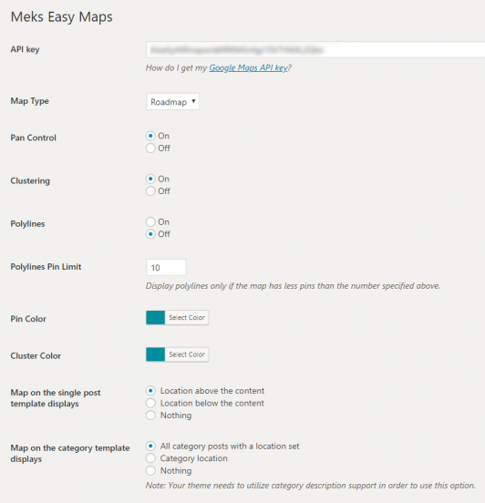 Easy Maps WordPress Plugin - Meks
