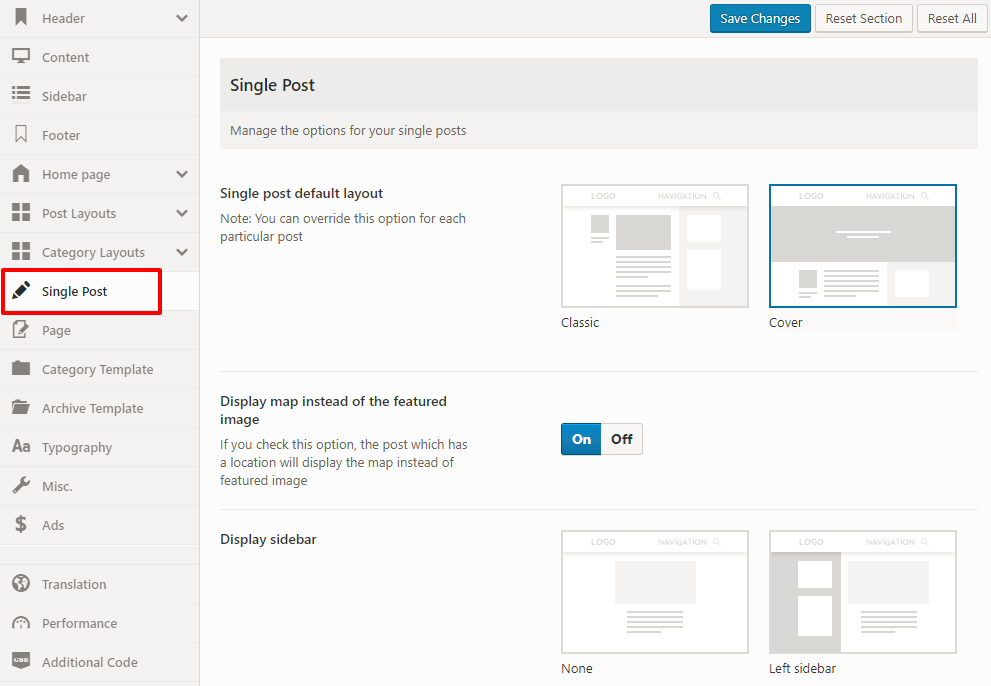 Single Posts Trawell WordPress Theme Documentation Meks