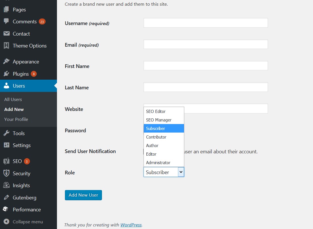 What are WordPress user roles and how to use them wisely - Meks