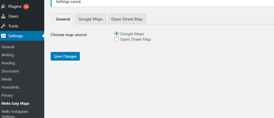 How to setup Google Maps - WordPress Theme FAQ - Meks