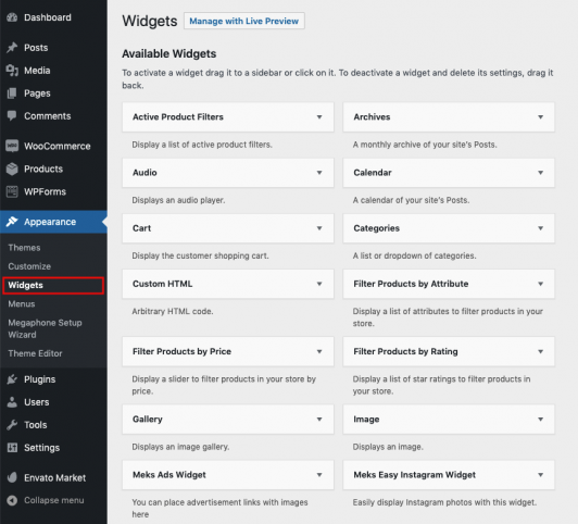 Widgets - Roogan WordPress Theme Documentation - Meks