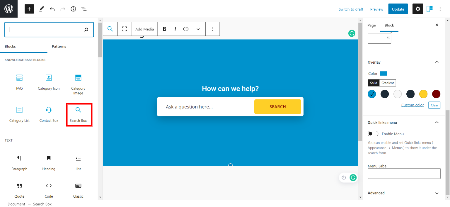 Home Page - Knowledge Guru WordPress Theme Documentation - Meks